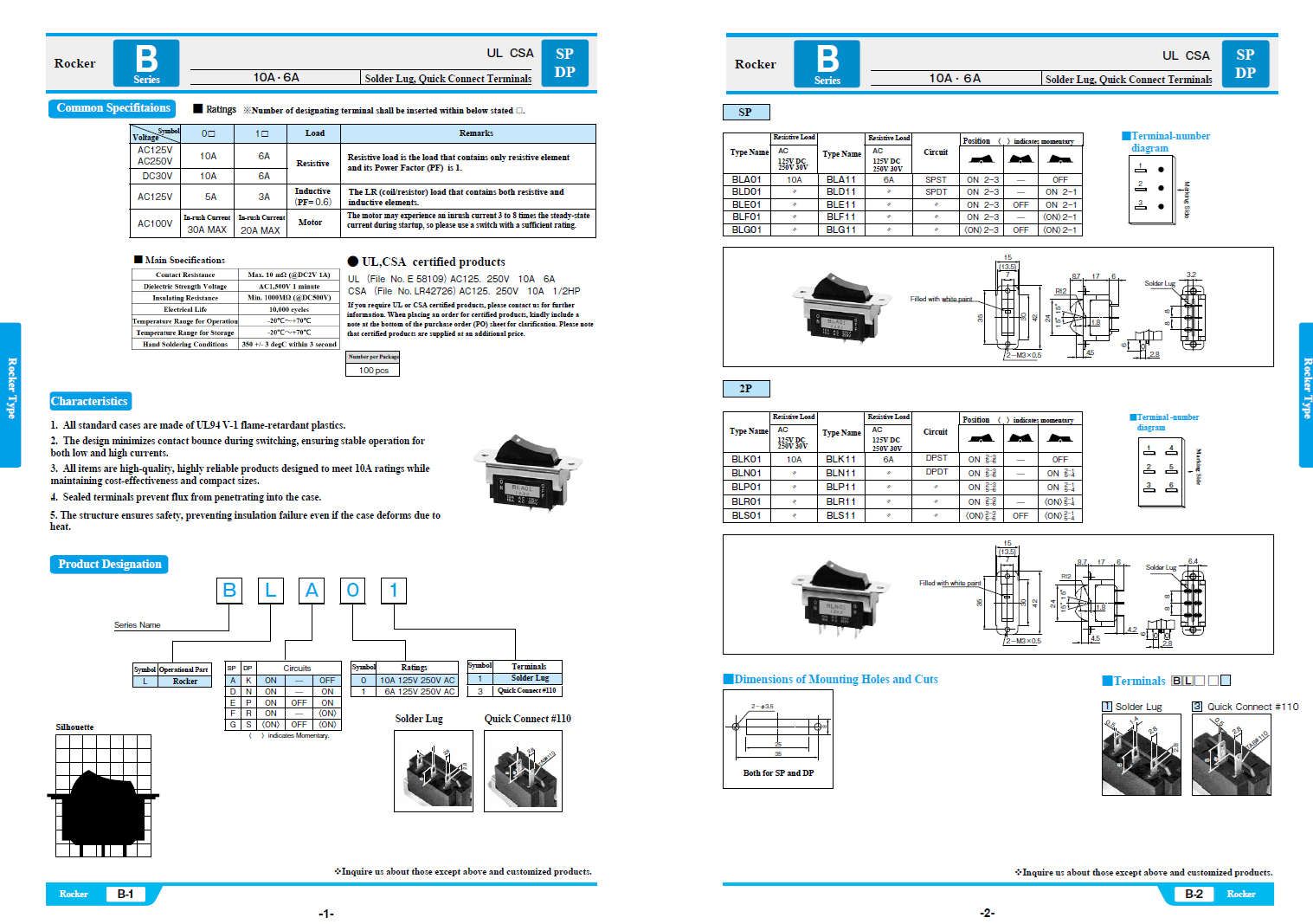 B Series Rocker – OTAX Web Site (English)