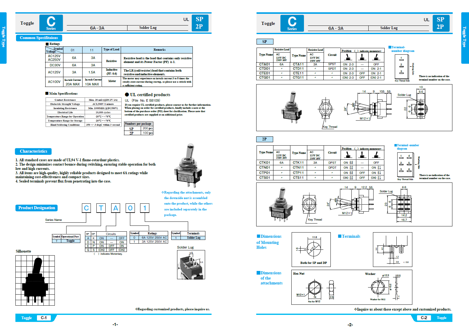C Series Toggle – OTAX Web Site (English)